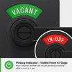 Square Privacy Indicator Door Lock Solstice Lever in Matte Black – VIZILOK