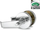 ADA Privacy Indicator Lock and Lever in 26D Satin Chrome | VIZILOK®