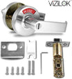ADA Privacy Indicator Lock and Lever in 26D Satin Chrome | VIZILOK™