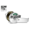ADA Privacy Indicator Lock and Lever in 26D Satin Chrome | VIZILOK™